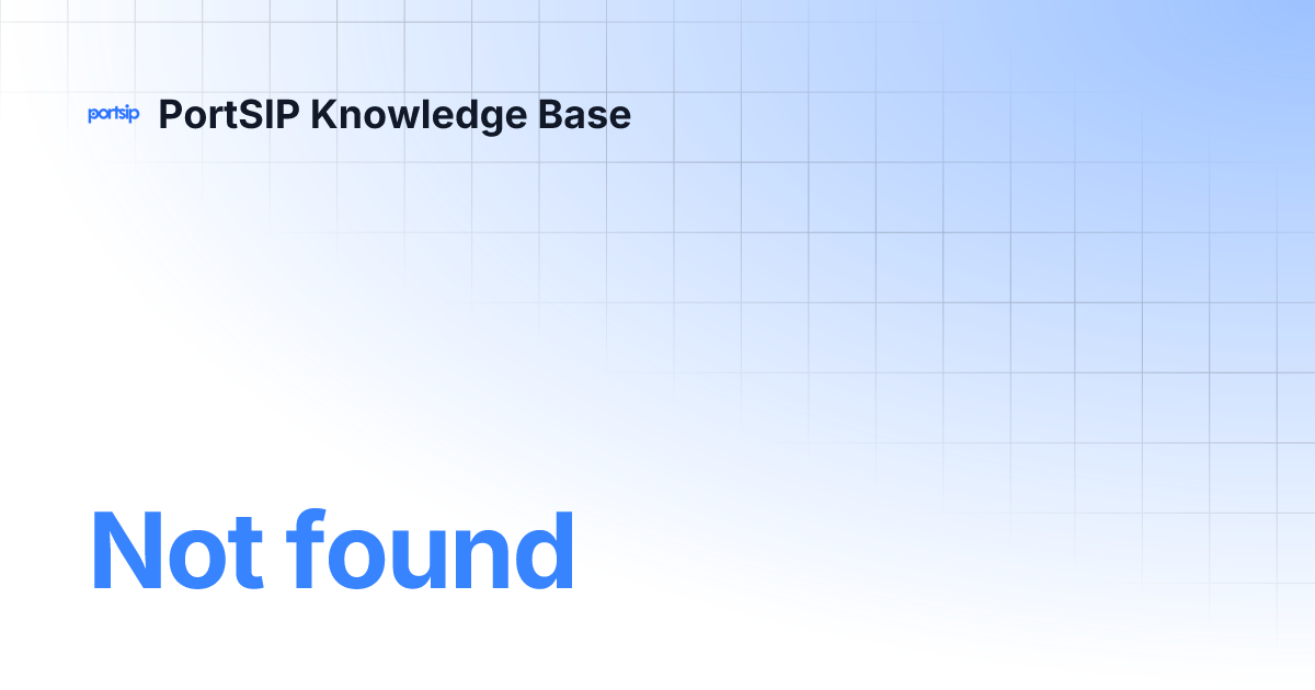 CDR Field Descriptions | PortSIP Knowledge Base